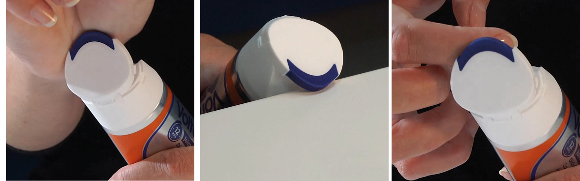 Voltaren Flip-top Easy Open Cap | DBA: Design Effectiveness Awards